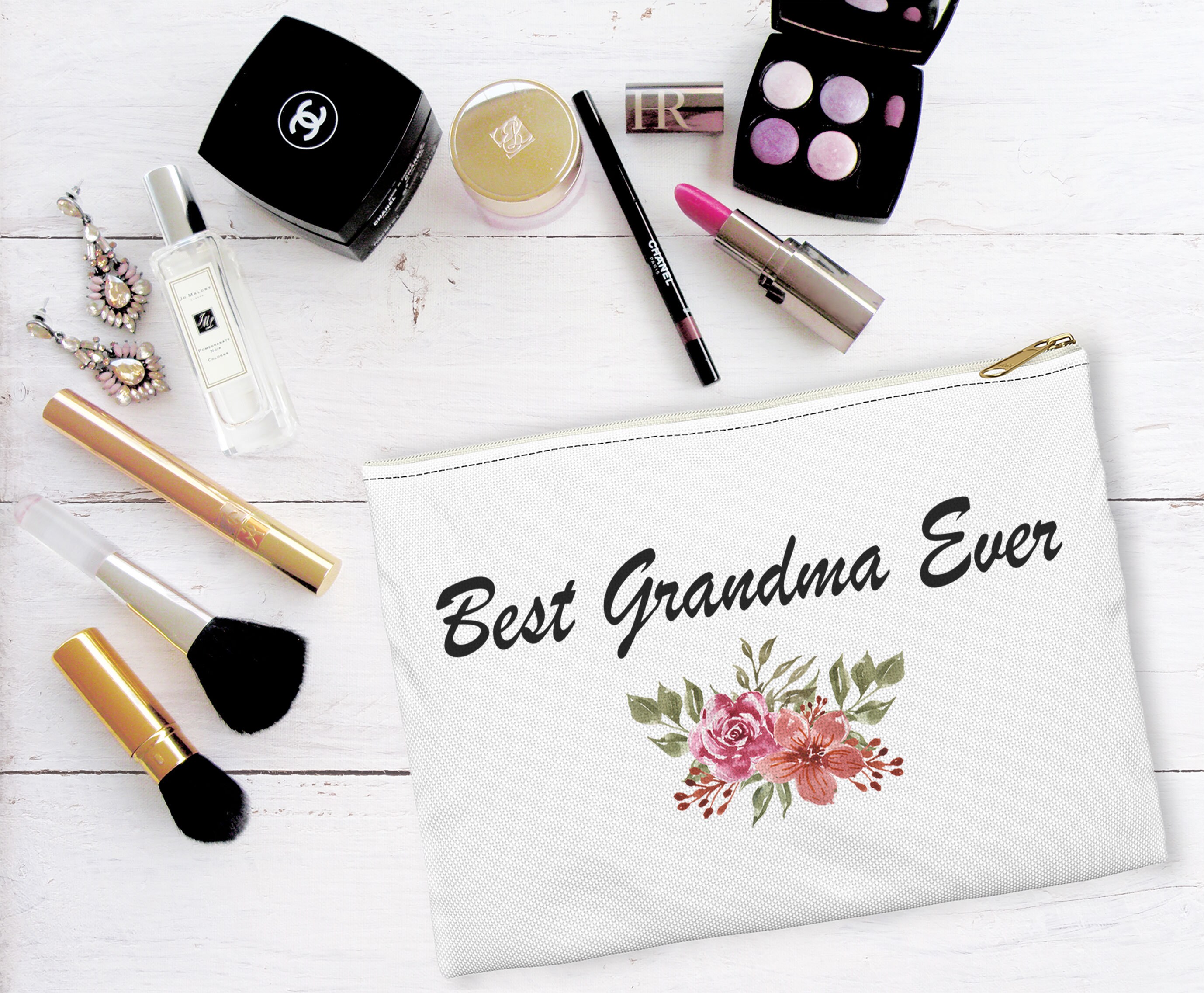 Best Grandma Ever, Gift for Grandma, Personalized Makeup Bag for ...
