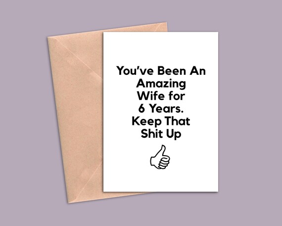 Paper Party Supplies Anniversary Cards 6th Anniversary Gift For Wife Paper Party Supplies Anniversary Cards 6th Anniversary Gift For Wife