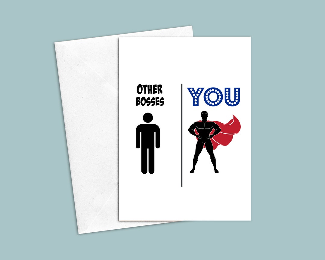 Boss Card, Card for Boss, Boss Cards for Men - Etsy