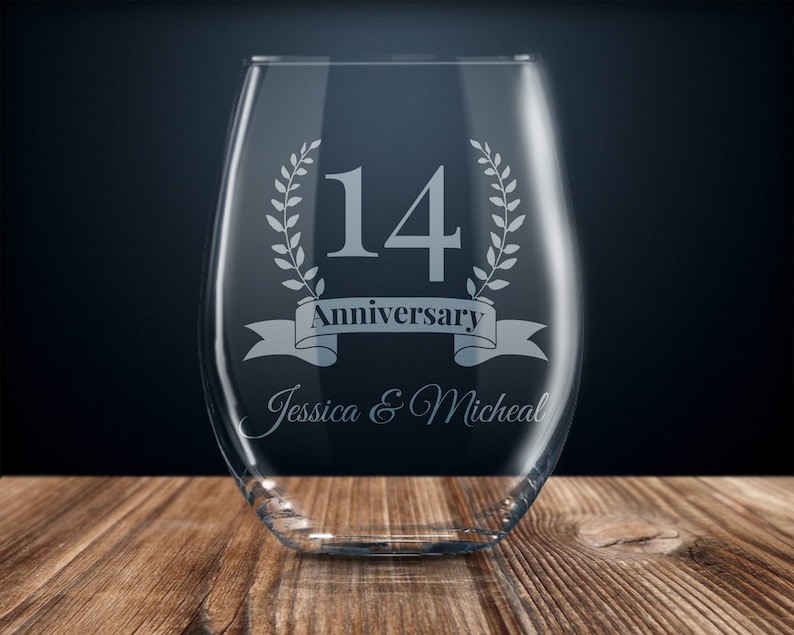 14 Year Anniversary Gift, 14th Anniversary Gift, Personalized ...