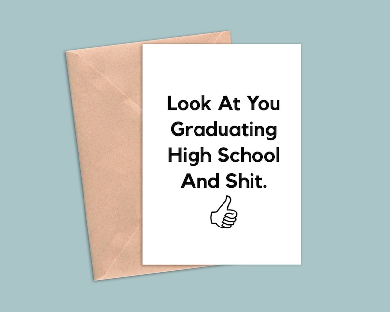 Graduating High School Greeting Card High School Graduate | Etsy