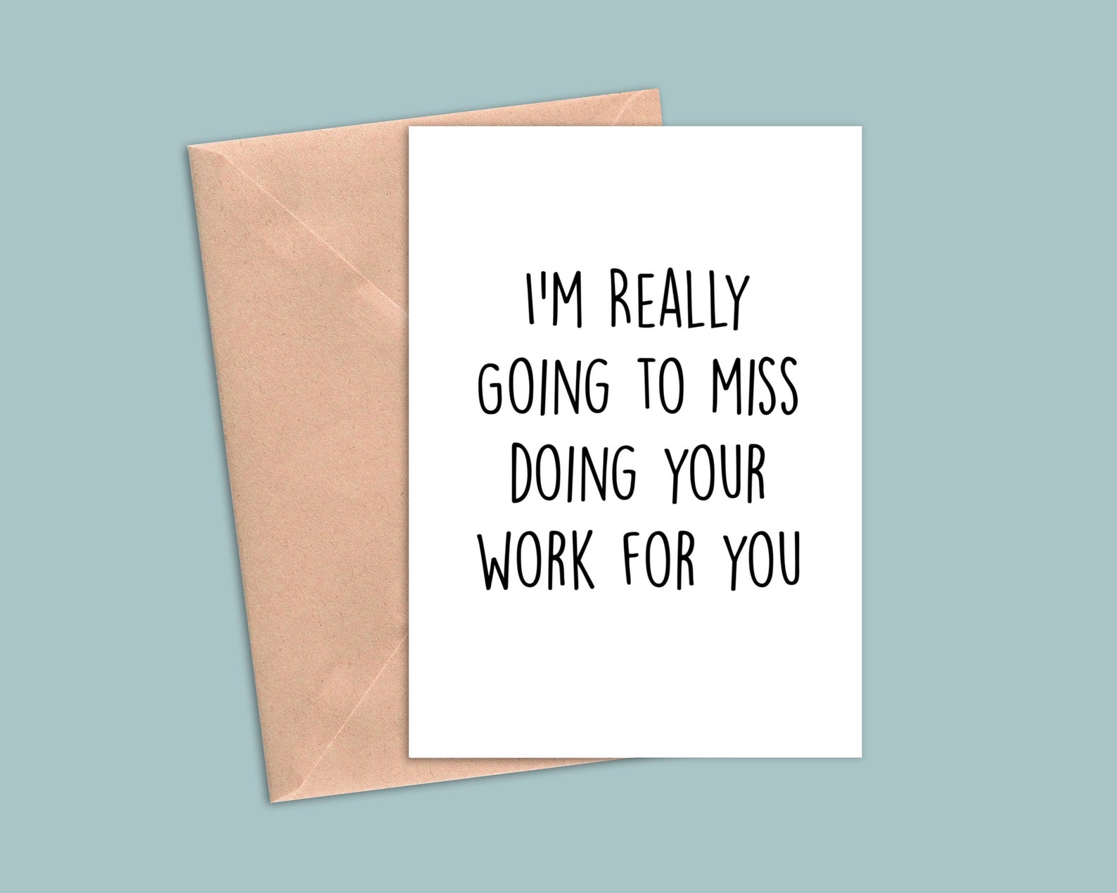 Funny Co-worker Greeting Card Co-worker Leaving Card - Etsy