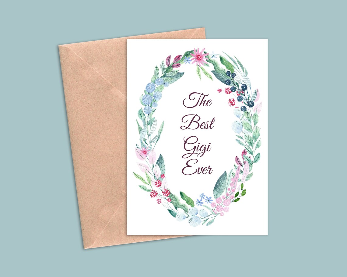 Card for Gigi, Birthday Card for Gigi, Greeting Card for Gigi, Gigi ...