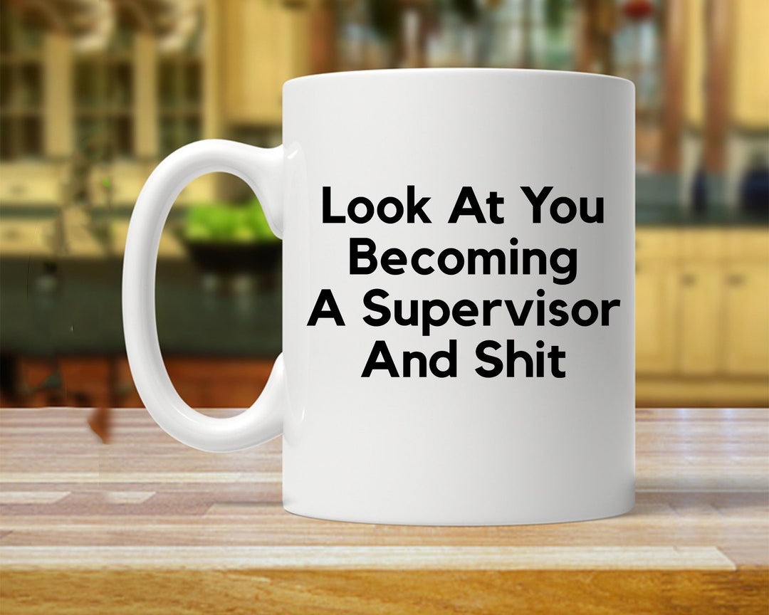 New Supervisor Gift, Supervisor Promotion Gift, Supervisor Mug, Funny ...