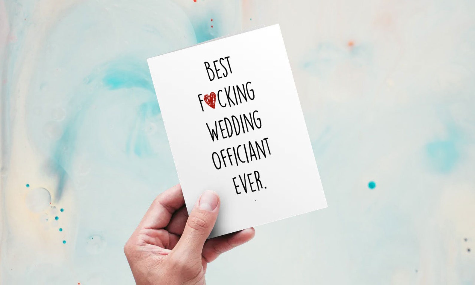 Card for wedding officiantwedding officiant card funny | Etsy