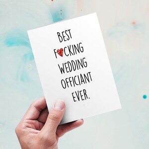 Card for Wedding Officiant,wedding Officiant Card, Funny Wedding ...