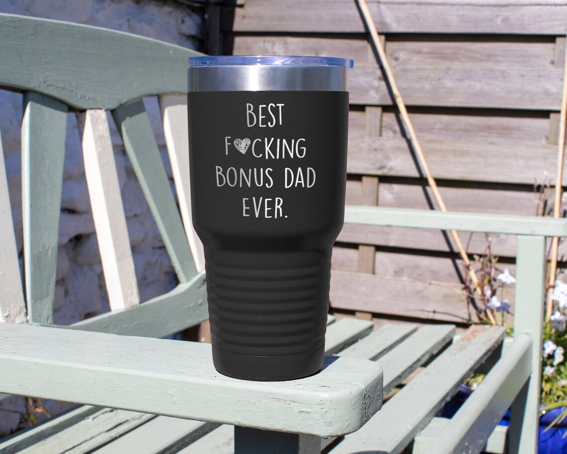 Funny Gift for Bonus Dad, Bonus Dad Fathers Day Gift, Bonus Dad Tumbler ...