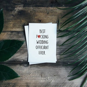 Card for Wedding Officiant,wedding Officiant Card, Funny Wedding ...
