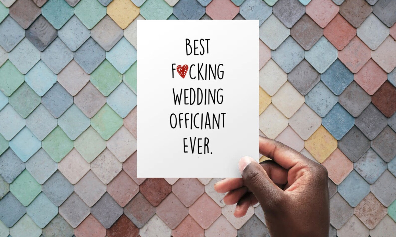 Card for wedding officiantwedding officiant card funny | Etsy