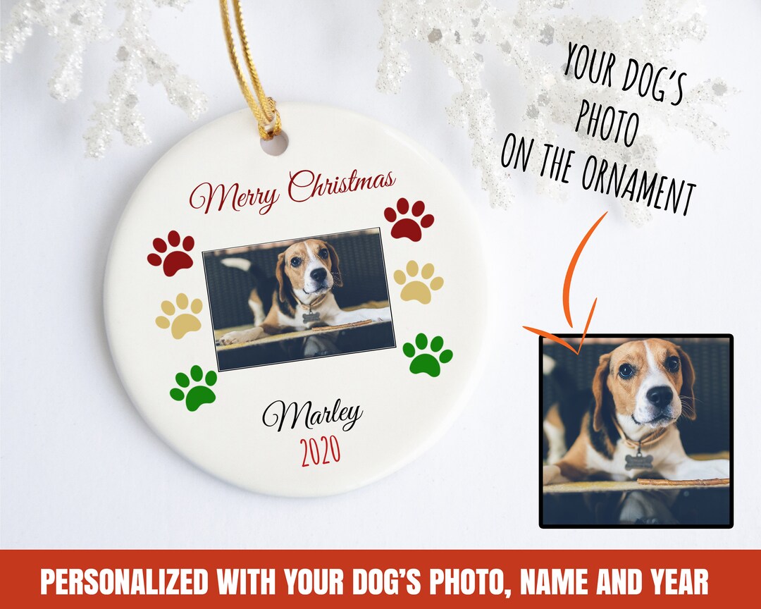 Personalized Beagle Christmas Ornament, Beagle Christmas Ornament ...