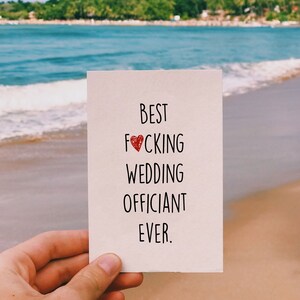 Card for Wedding Officiant,wedding Officiant Card, Funny Wedding ...