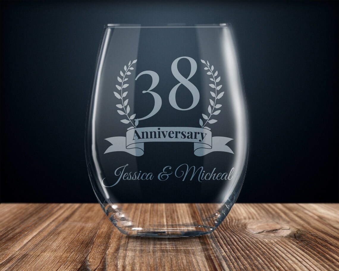 38 Year Anniversary Gift, 38th Anniversary Gift, Personalized ...