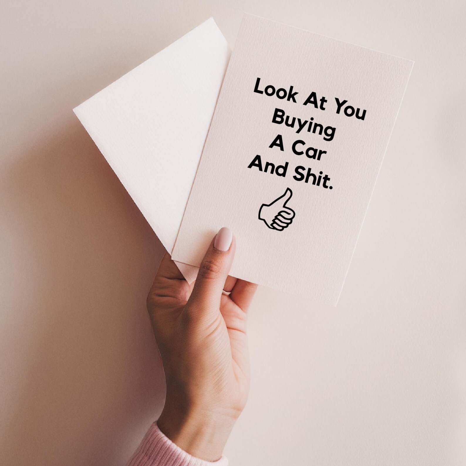 New Car Gift for Him Her, New Car Greeting Card, New Car Gift, Car ...