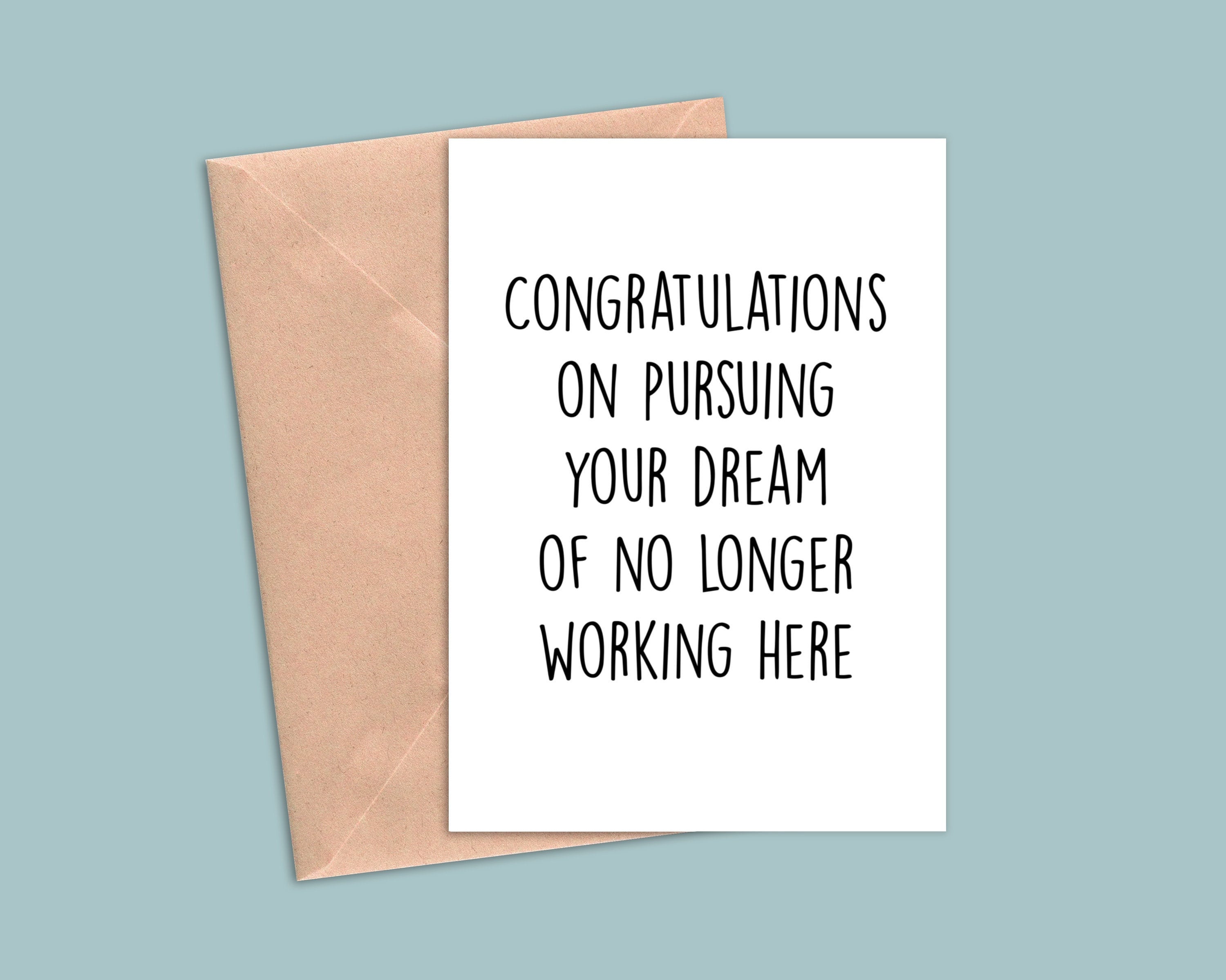 Co Worker Leaving Ecard