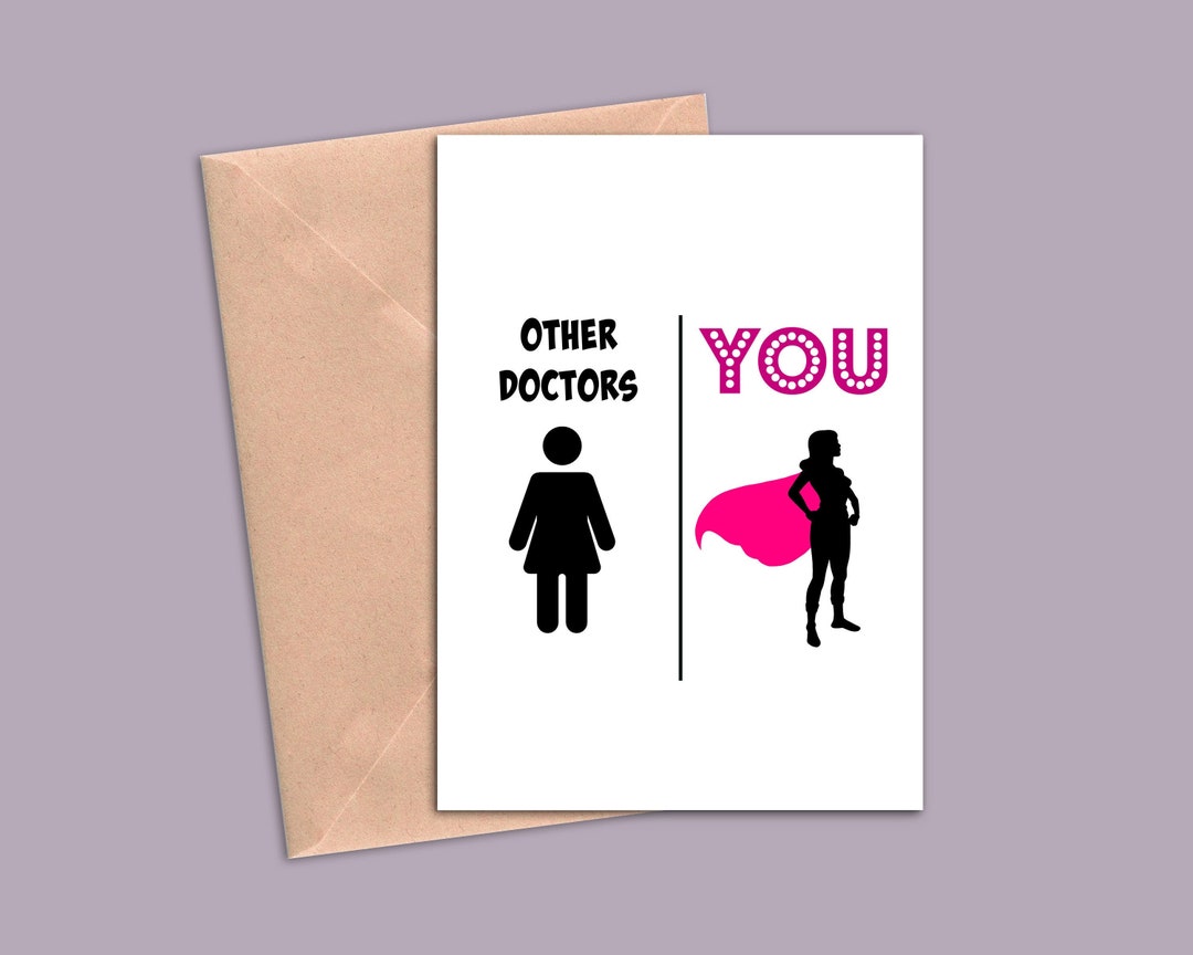 Card for Doctor, Doctor Card for Her, Doctor Thank You Card, Doctor ...