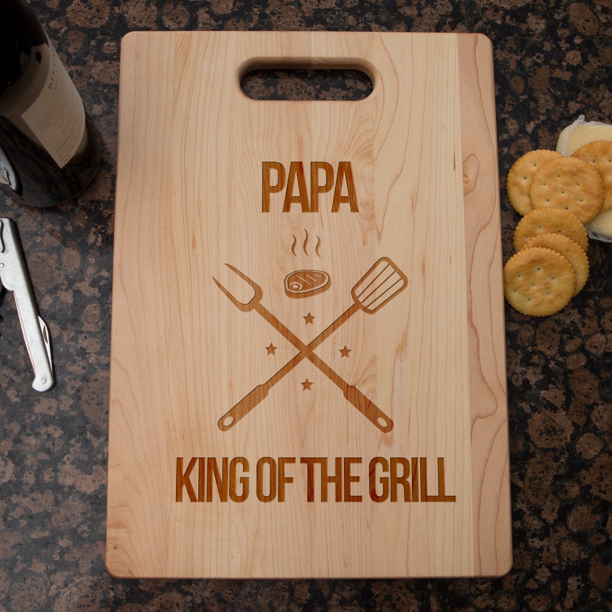 Papa Gift, Gift for Papa, Papa's Kitchen, Papa Cutting Board ...