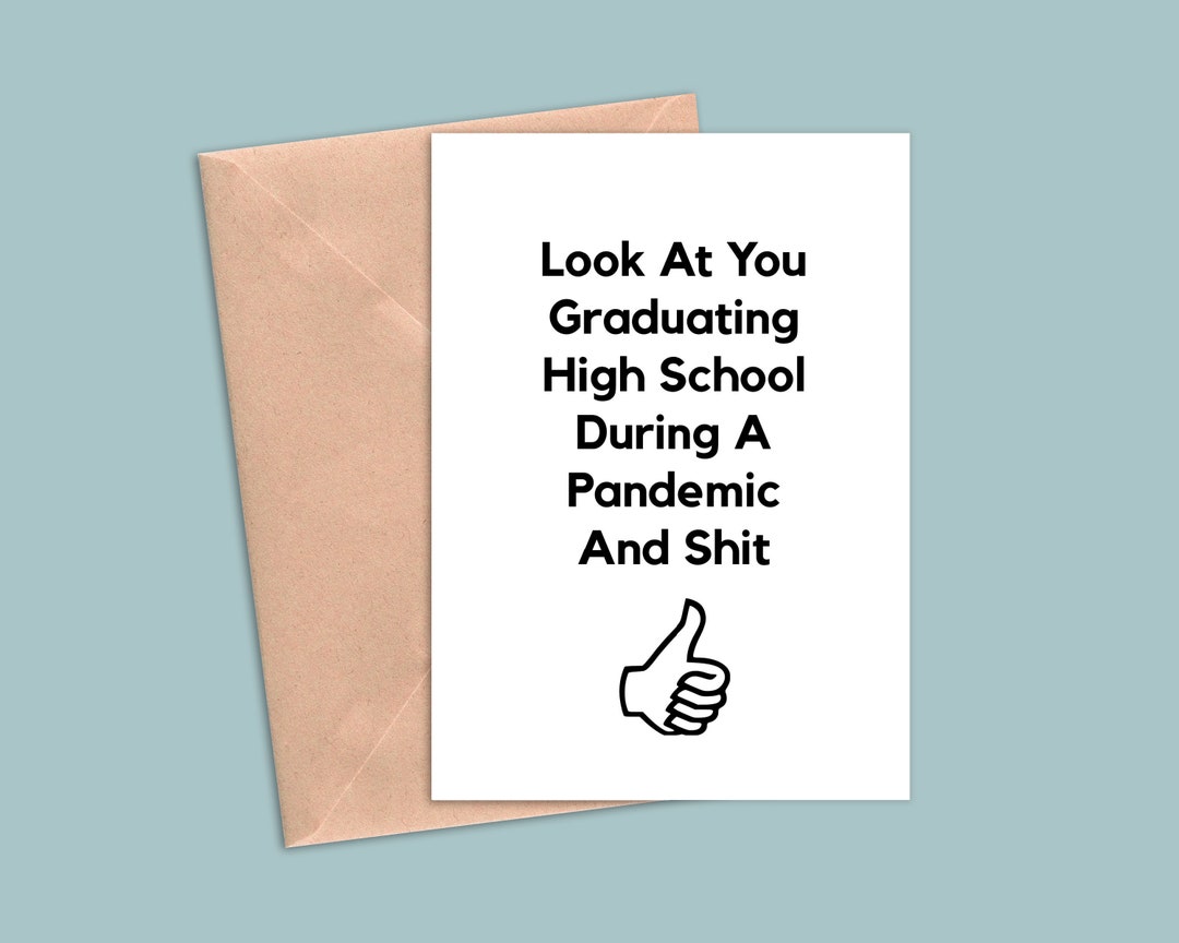 Funny High School Graduation Card, Class of 2021 Card, High School ...