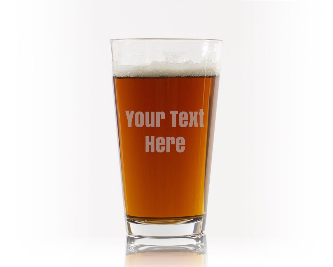 Personalized Pint Glass, Personalized Beer Glass, Custom Beer Glass ...