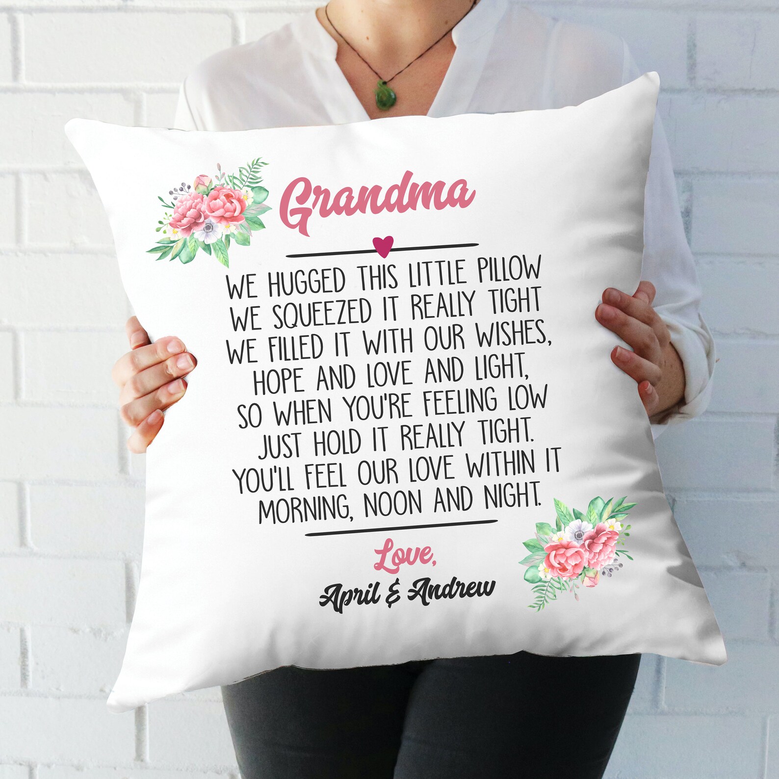 Personalized Gift for Grandma Custom Grandma Pillow Grandma | Etsy