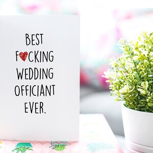 Card for Wedding Officiant,wedding Officiant Card, Funny Wedding ...