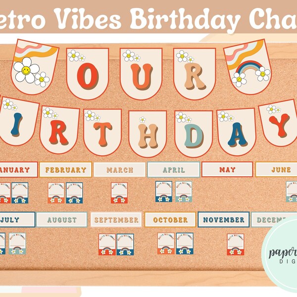 Classroom Birthday Chart - Etsy