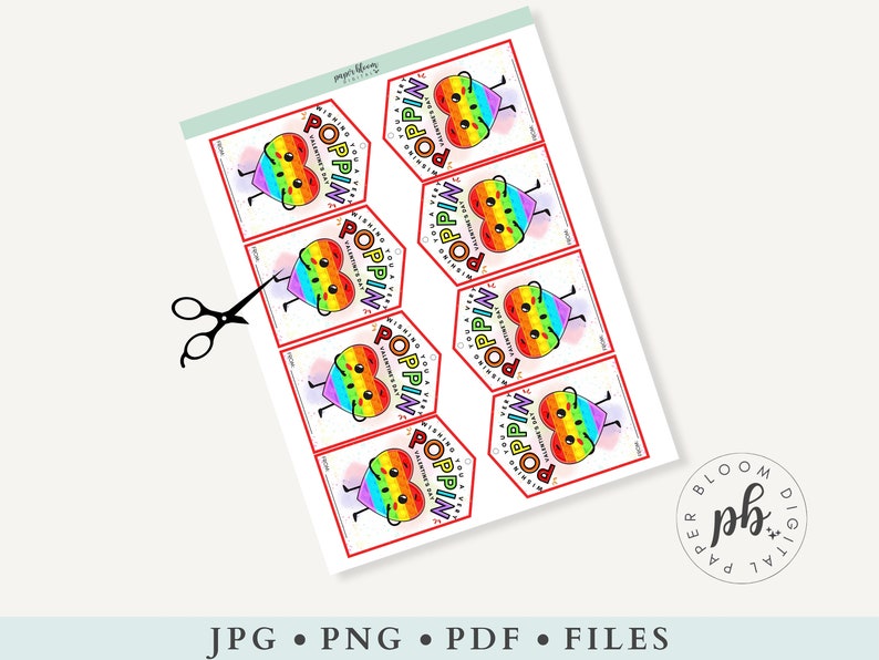 Poppin Valentine's Day Gift | Pop It Valentines Friendship Card ...