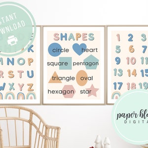 Rainbow Classroom Theme Educational Printable Bundle Pre-k - Etsy