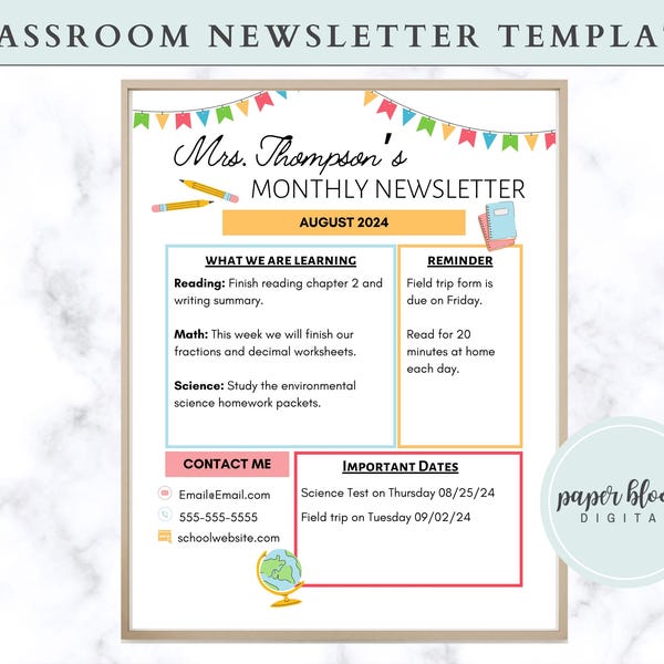 Meet the Teacher Editable Template BW Classroom Teacher Sign teacher ...