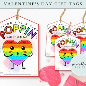 Poppin Valentine's Day Gift | Pop It Valentines Friendship Card ...