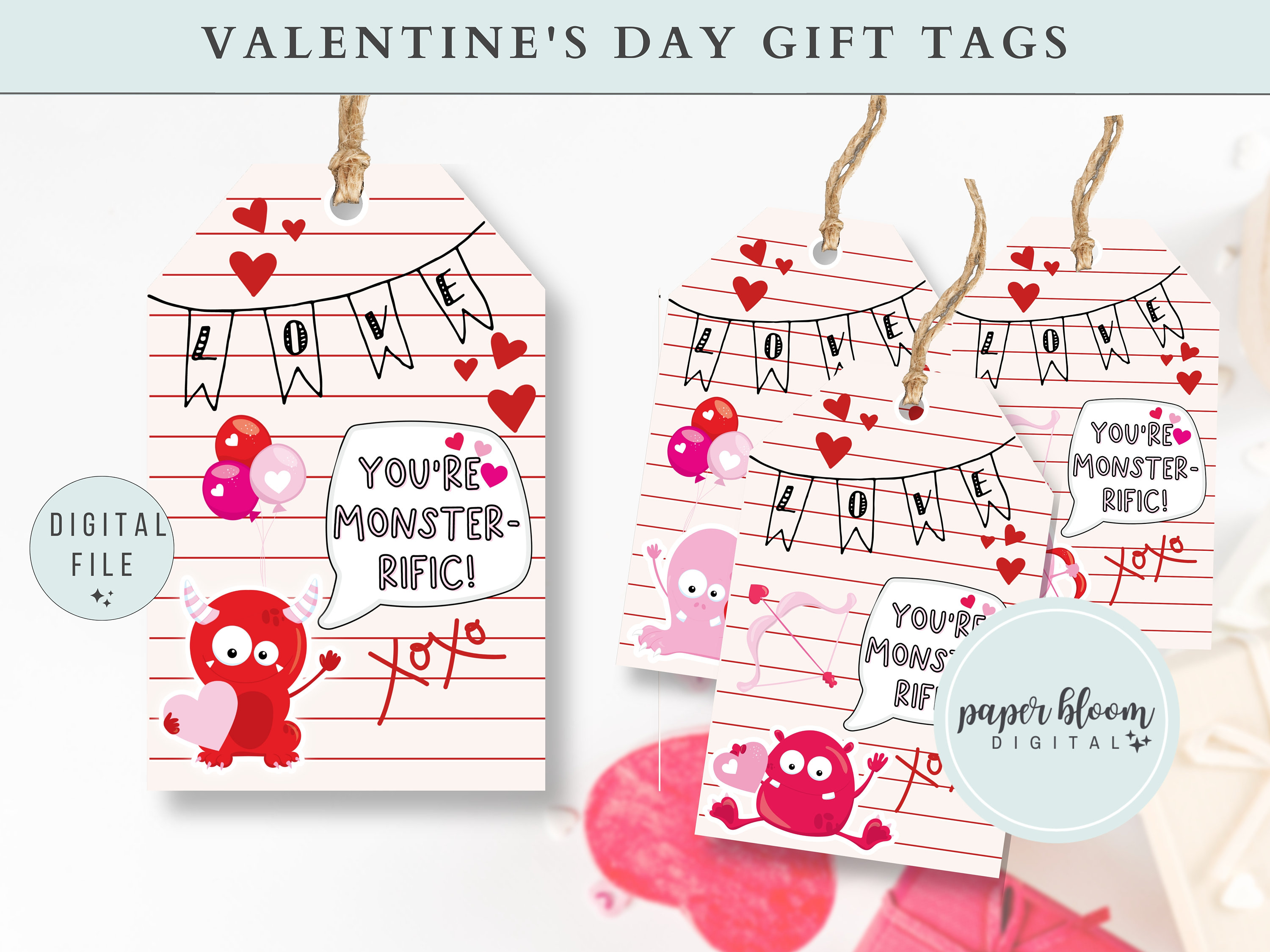 Monster-rific Valentine's Day Cards Classroom Valentine's Exchange ...