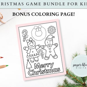 Christmas Games Printable Bundle for Kids | Christmas Worksheets ...