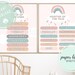 Boho Rainbow Days and Months Learning Printables | Boho Theme Classroom ...