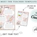 Meet the Teacher Template Modern Rainbow Theme | Personalized Template ...