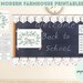 Modern Farmhouse Theme Classroom Decor Set, Number Line Printable ...