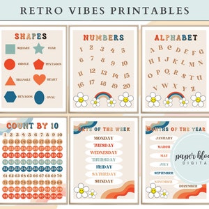 Retro Classroom Educational Worksheets | Groovy Classroom Printables ...