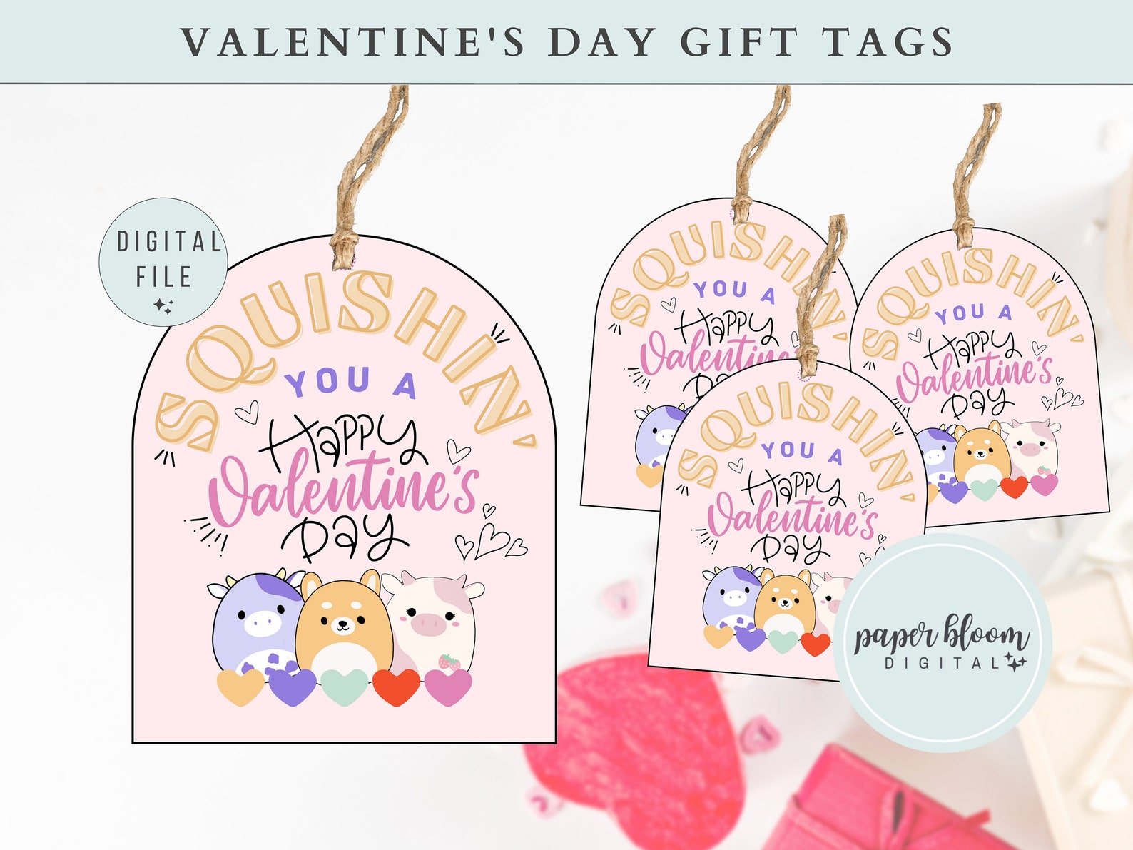 Squishmallow Valentine's Day Cards or Tags | Classroom Valentine's ...