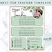 Meet the Teacher Editable Template | Greenery Eucalyptus Theme Teacher ...