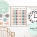 Boho Math Printables Shapes Clock and Count by Tens Worksheets ...