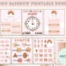 Modern Boho Rainbow Theme Classroom Posters Prek - Etsy