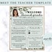 Meet the Teacher Editable Template | Greenery Eucalyptus Theme ...