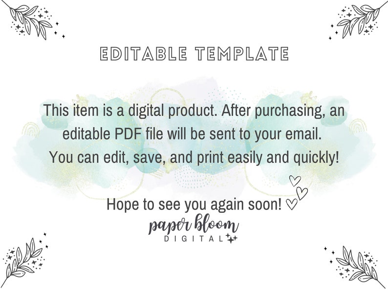 Meet the Teacher Editable Template | Greenery Eucalyptus Theme Teacher ...