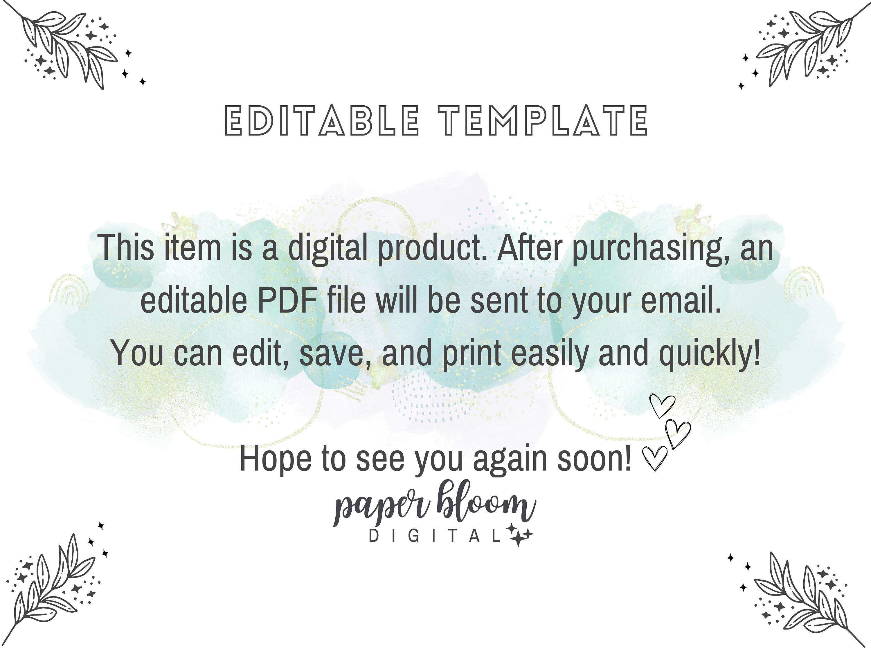 Meet the Teacher Editable Template | Greenery Eucalyptus Theme ...