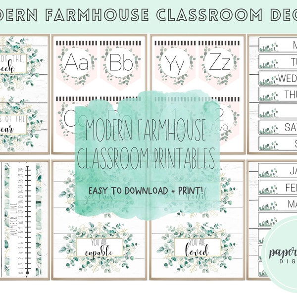 Farmhouse Classroom Decor - Etsy