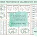Modern Farmhouse Theme Classroom Decor Set, Number Line Printable ...