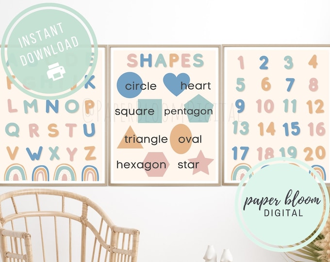 Math Learning Printables Set of 2 Fractions and Decimals Educational ...