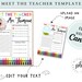 Meet the Teacher Editable Template | Personalized Template for Back to ...