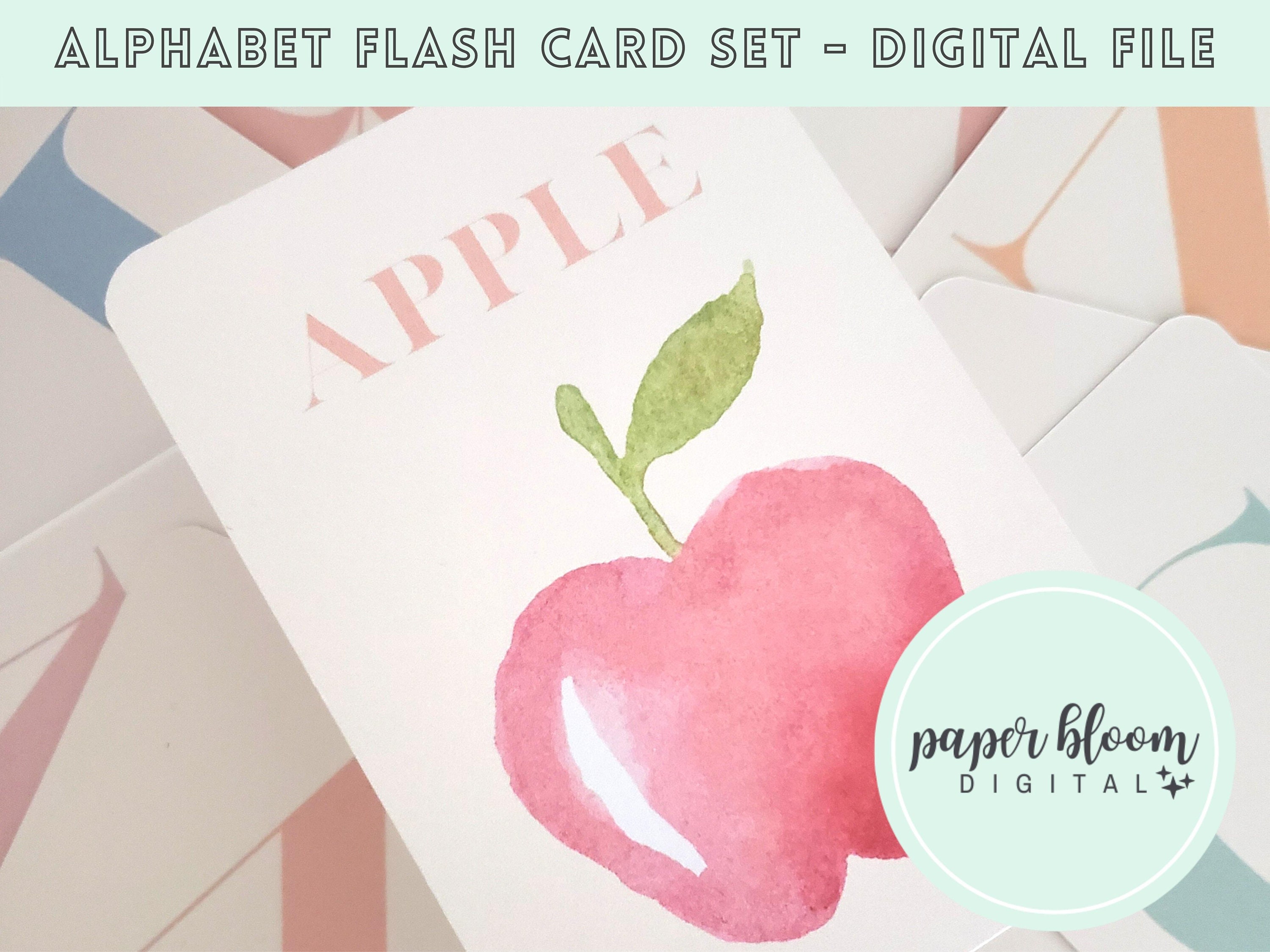ABC Alphabet Flash Cards Set | Whimsical Alphabet Flashcards for Pre-k ...