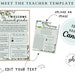 Meet the Teacher Editable Template | Greenery Eucalyptus Theme ...