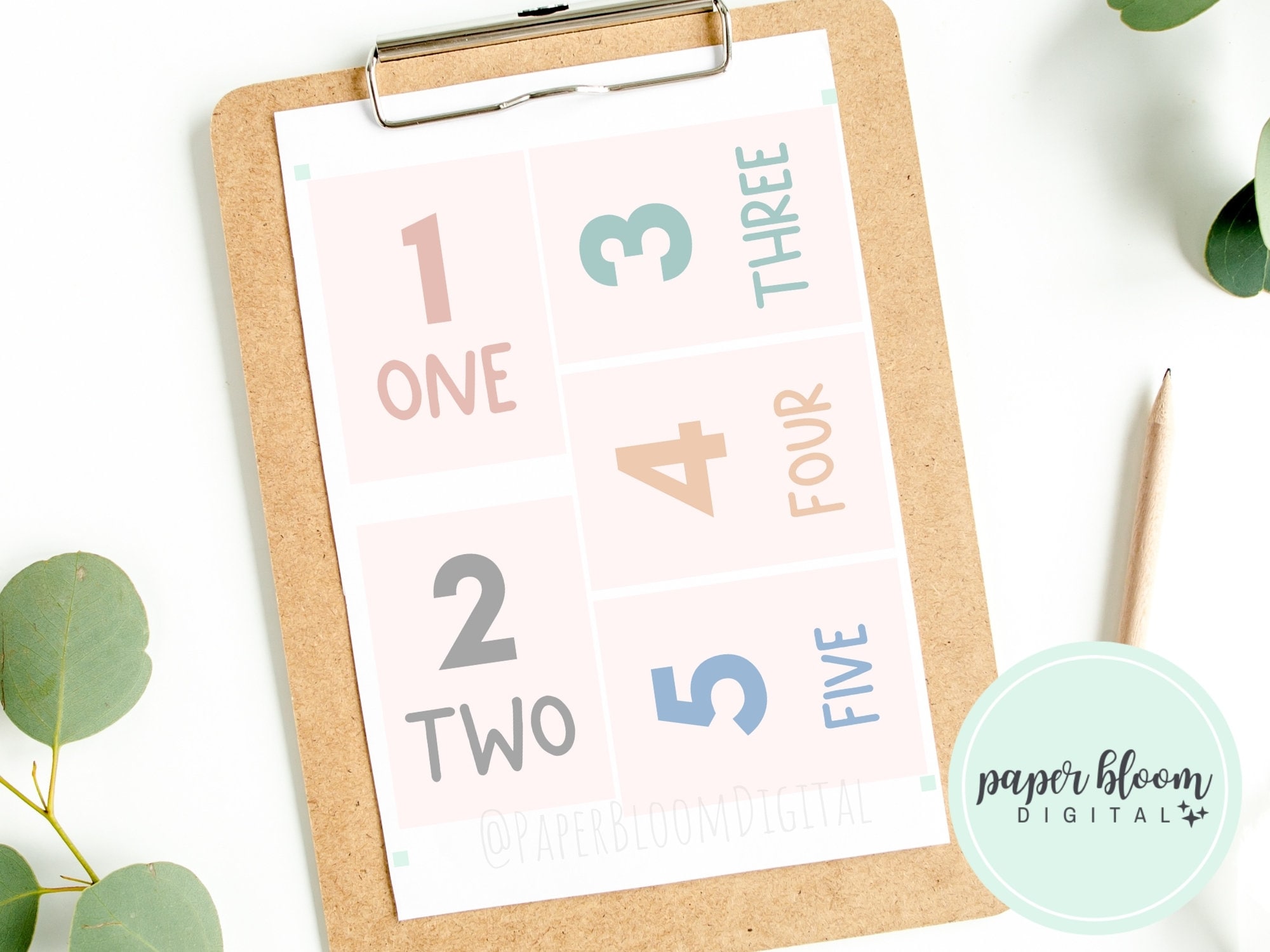 Numbers Flash Cards Set | Whimsical Numbers Flashcards for Pre-k ...