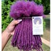 Purple Loc Extensions *standard Coiled Tips* 100% Human Hair*100 Loc ...